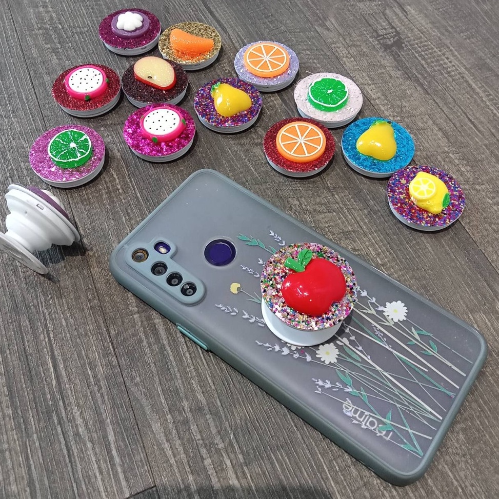 Db Popsocket Fruit glitter Summer Soft Silicon Pop Socket Phone Holder ...