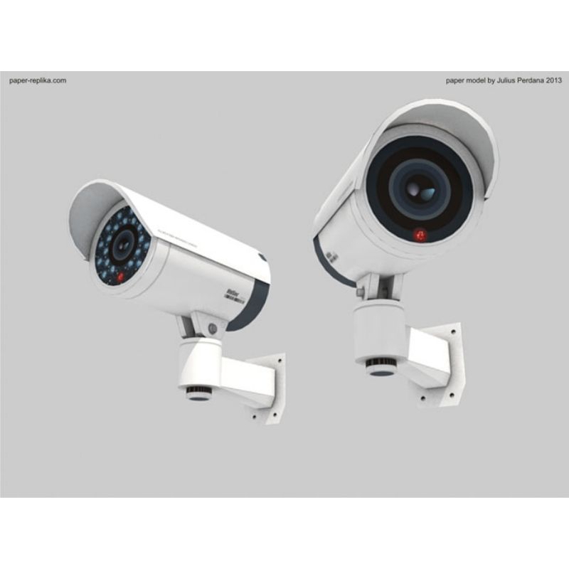 Artificial dummy CCTV papercraft papercraft pattern sheet (PR-K5 ...
