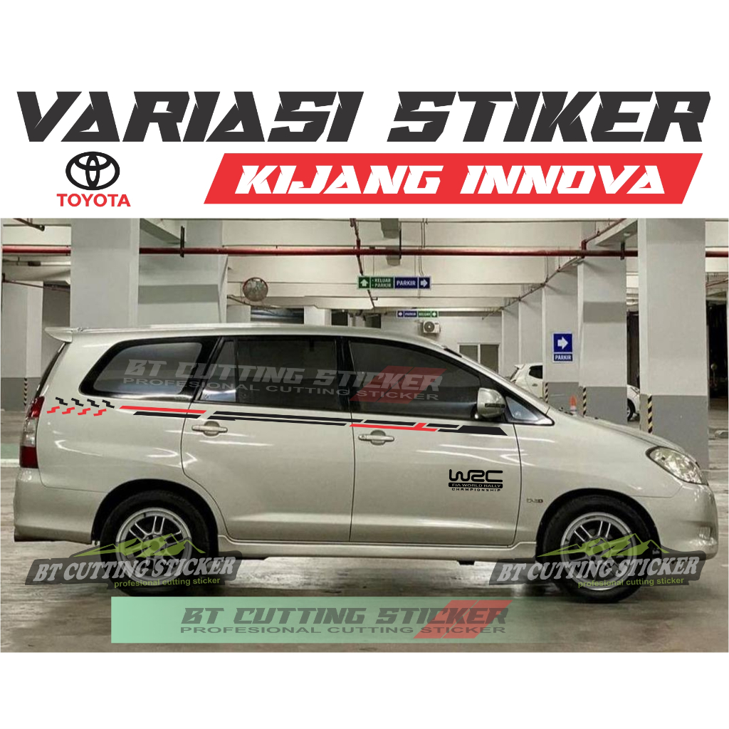 Kijang innova Car sticker toyota innova sticker Car striping innova Car ...