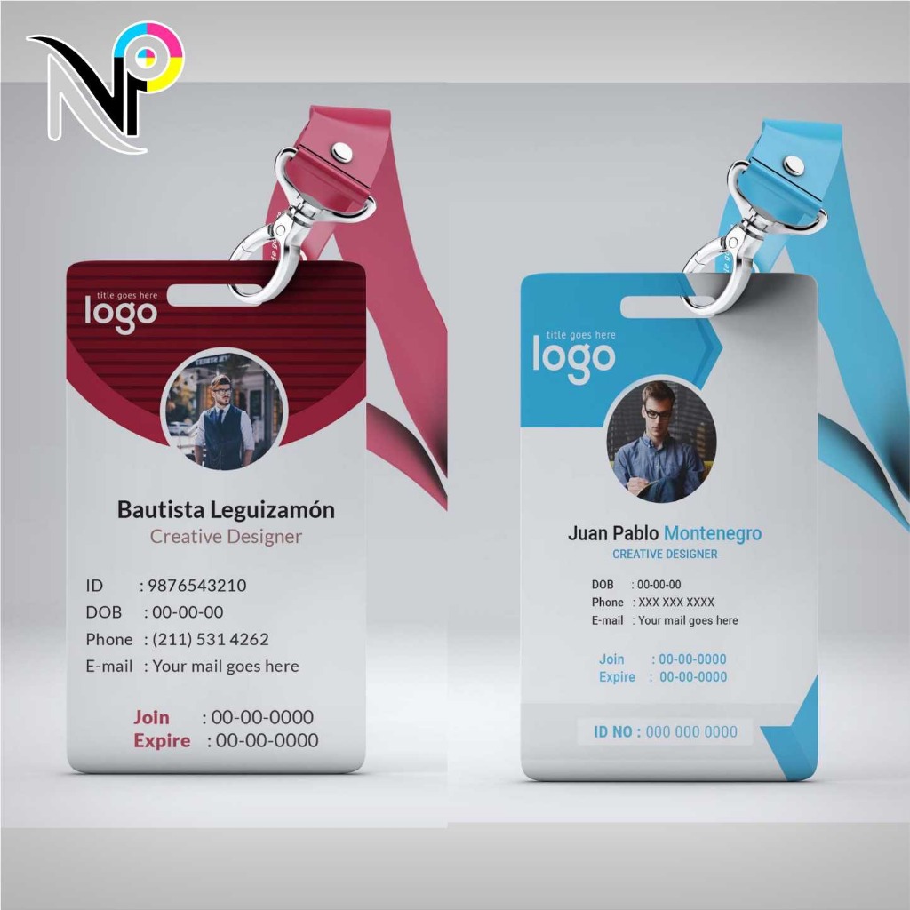 MINIMAL Print ID CARD / Custom PVC Identification Tag Without Minimum ...