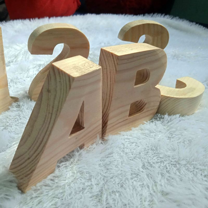 KAYU Embossed wooden letters/wooden numbers/wall decorations/house ...
