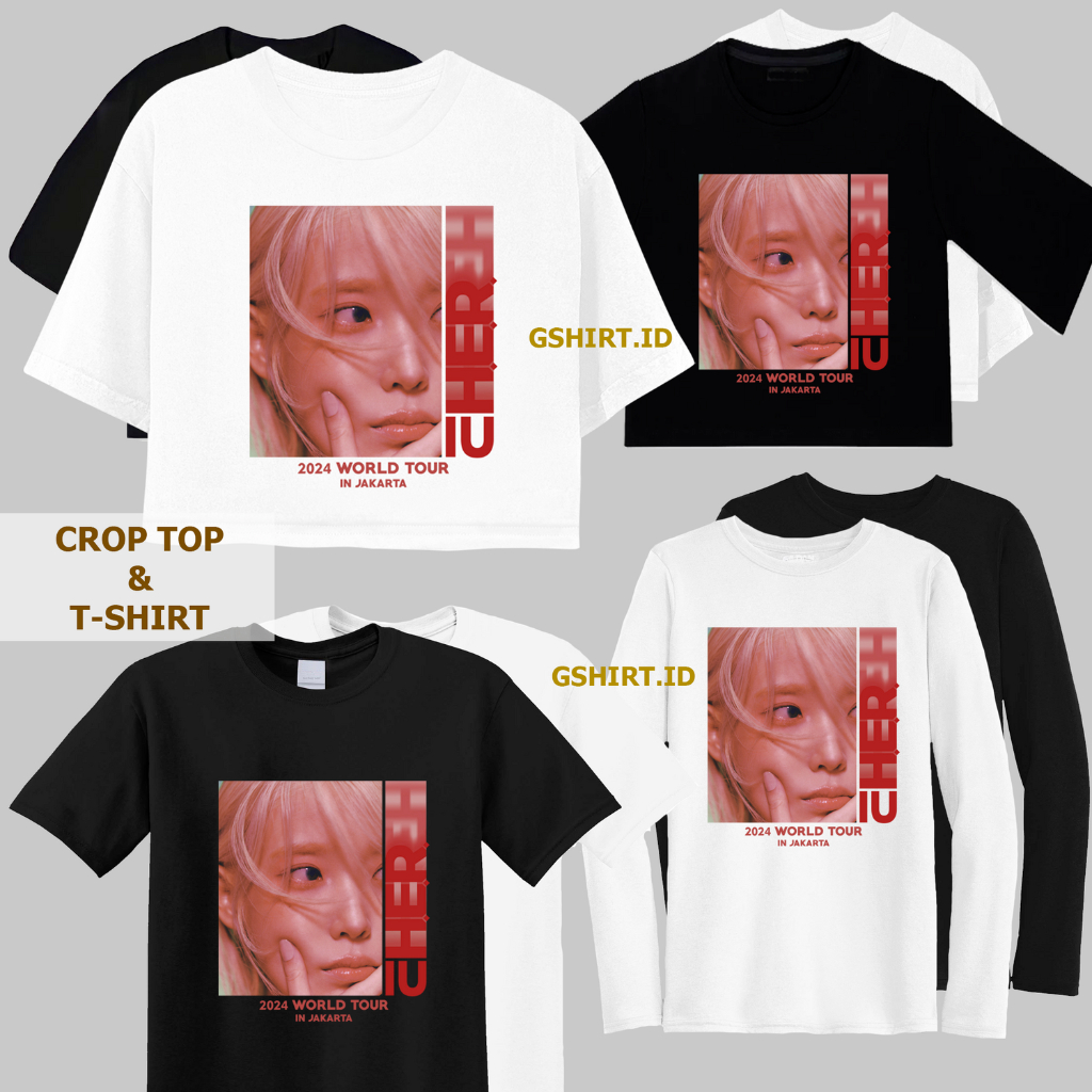 [PREMIUM] Iu T-Shirt - 2024 Concert IU Crop Top | Shopee Malaysia