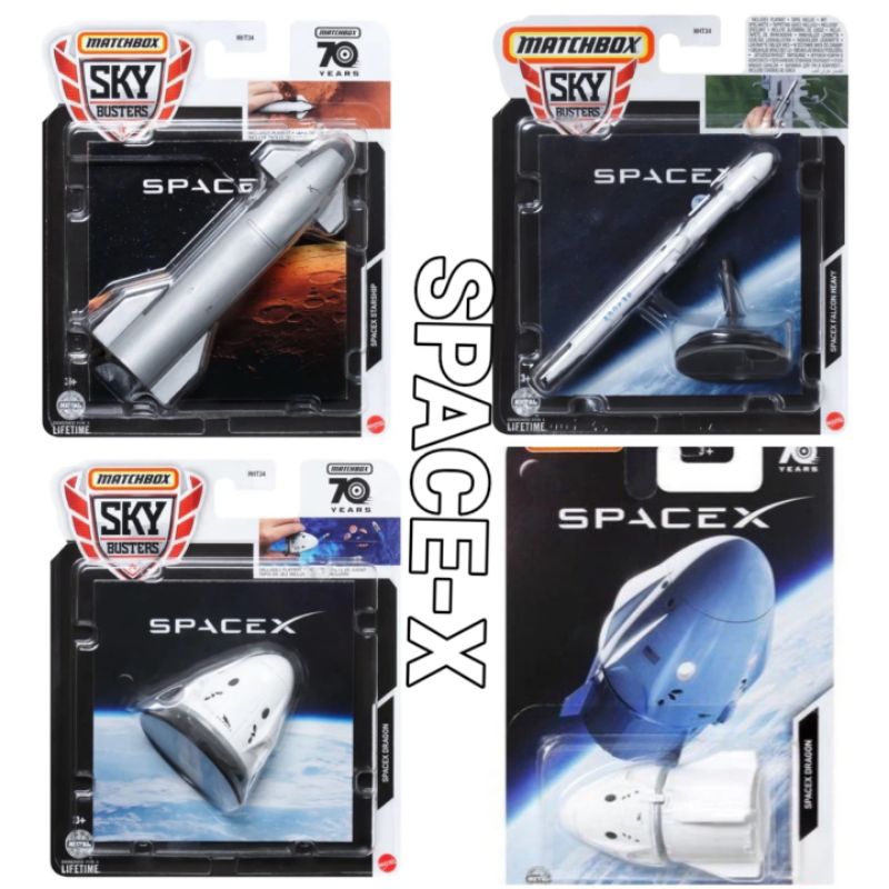 Matchbox Sky Busters Space-x Starship Series 2024 | Shopee Malaysia