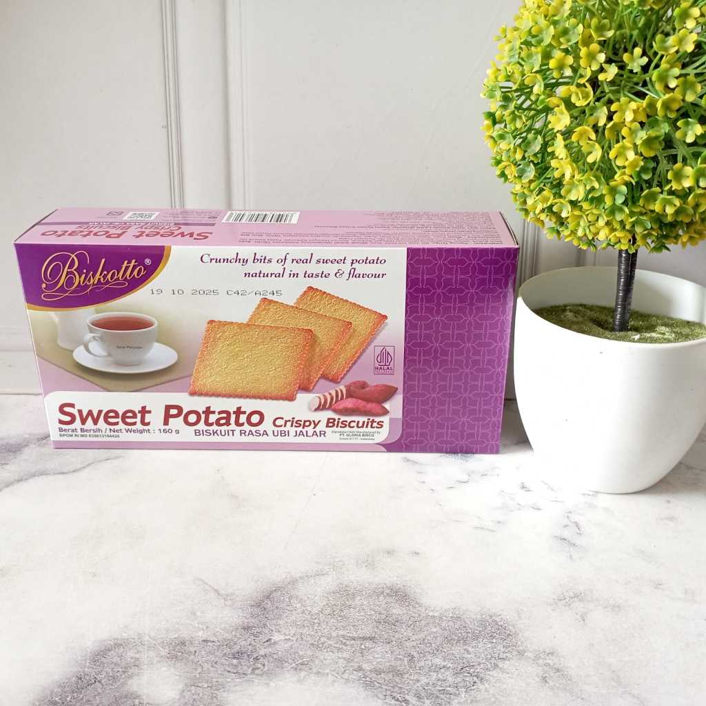 Biskotto Crispy BISCUITS Sweet Potato AND Potato 160 GRAM - Biskotto ...