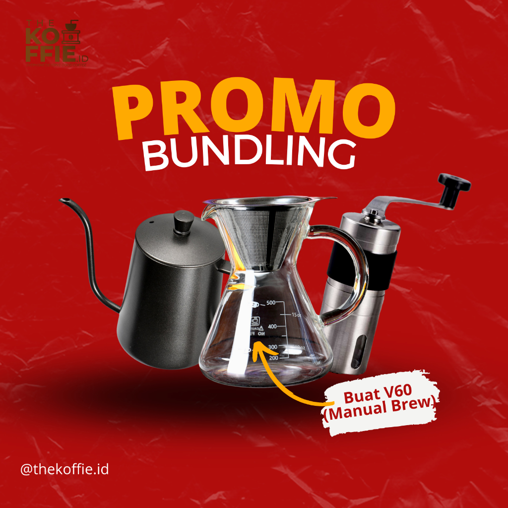 PERALATAN Make v60 manual Brew pour over // Complete Coffee Package v60 ...