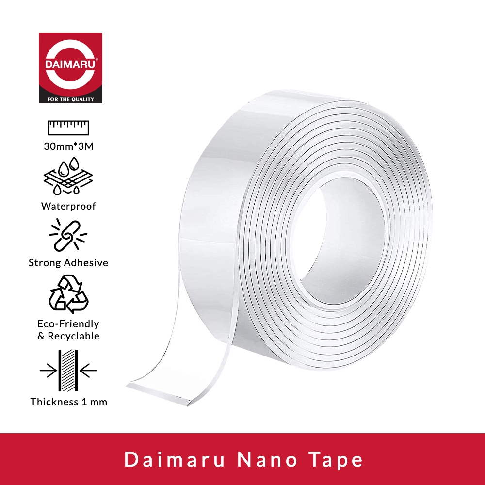 Daimaru Nano Double Tape 3cm x 3M Clear Insulating Tape | Shopee Malaysia