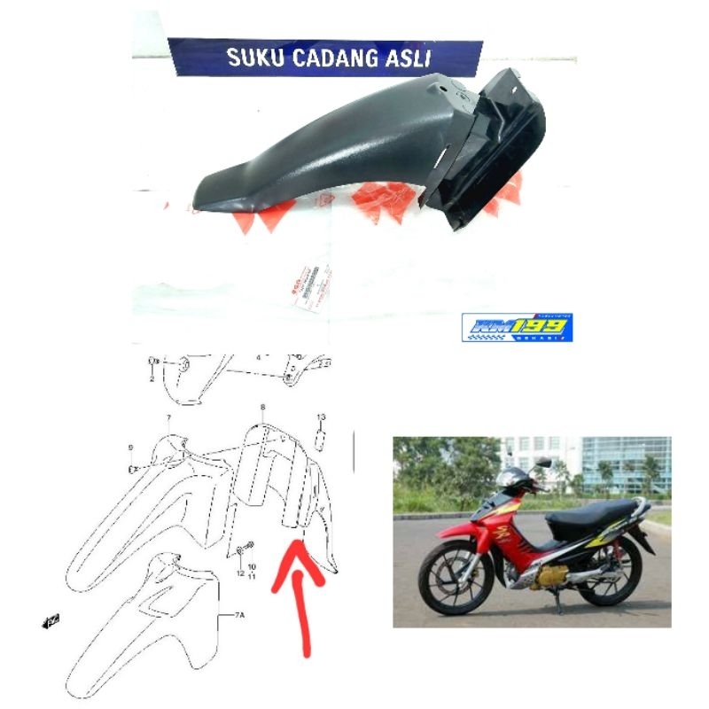 Suzuki Shogun 125 R SP FD Front Rear Fender Fender Original SGP ...