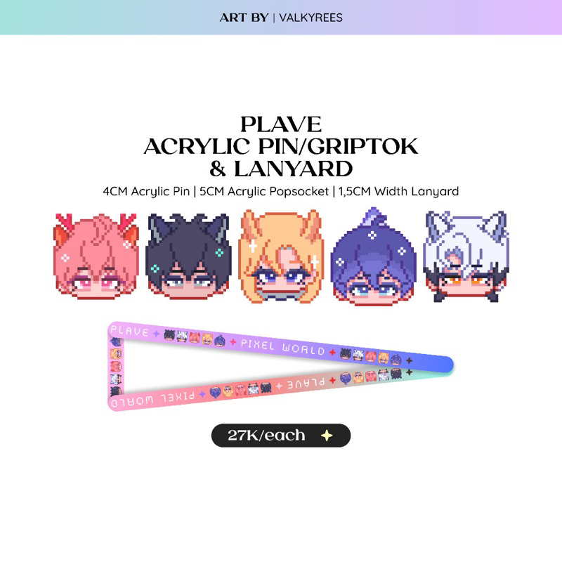 PLAVE Acrylic Pin / Griptok / Popsocket & Lanyard | Shopee Malaysia