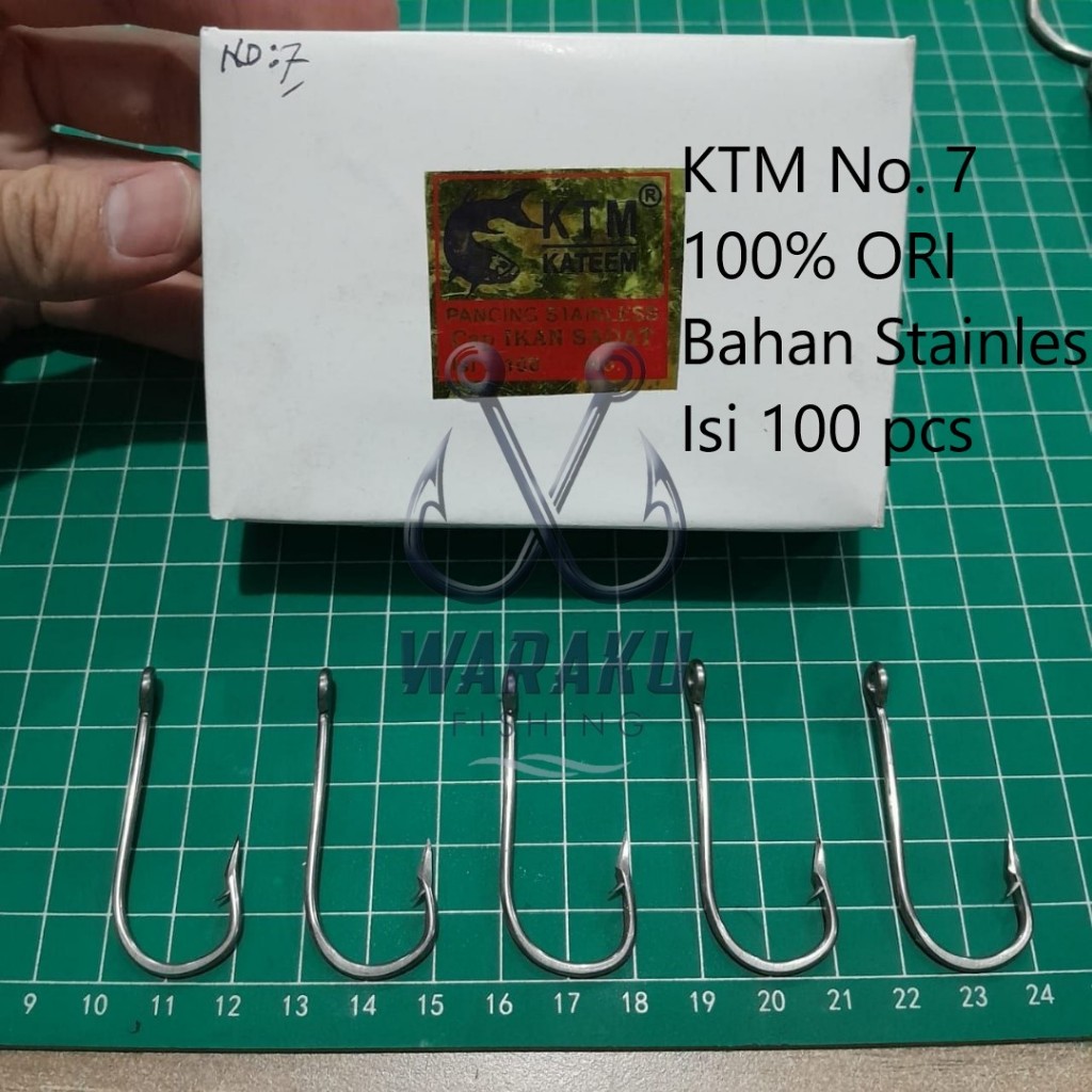 Ktm Kateem Stainless Fishing Hook Fish Stamp 2335 / Fisherman's Hook No ...