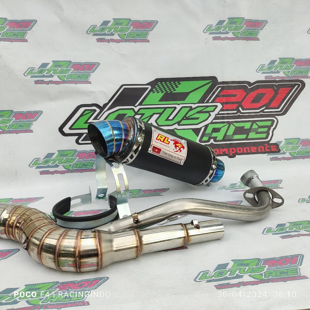 Red LEO BLACK Redleo exhaust 28mm pnp wave 110/ex5/wave 115/125/kriss ...