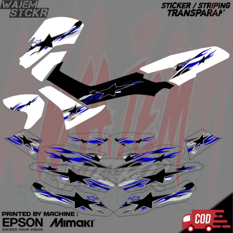 Nmax OLD Transparent STRIPING 155 2015 2017 CUSTOM STAR | Shopee Malaysia