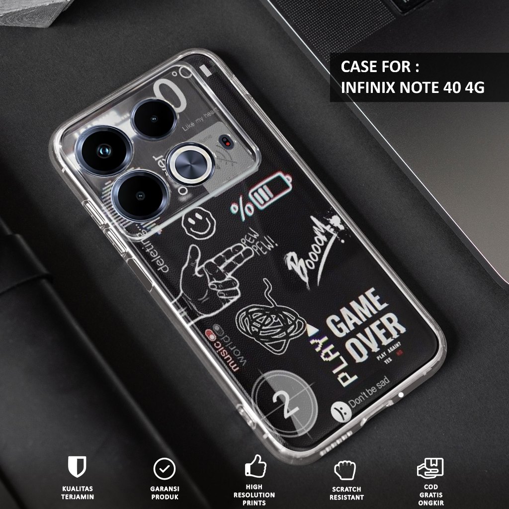 Case Infinix Note 40 4G - Casing Infinix Note 40 4G Motif NASA TICKET ...