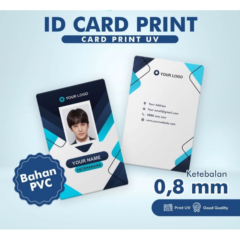 Print custom pvc id card Free design | Shopee Malaysia