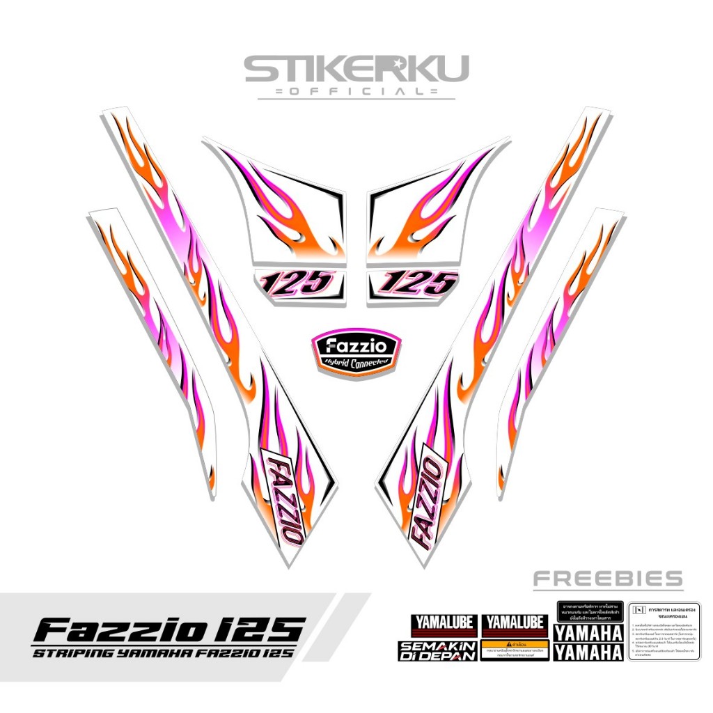 Striping FAZZIO/STICKER FAZZIO/MOTIF 22/FAZIO/125/FAZZIO STICKER ...