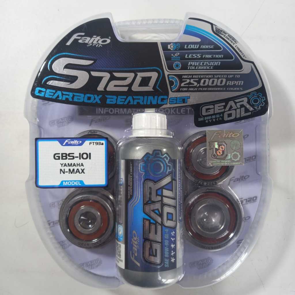 Laher GEARBOX SET OIL Axle FAITO N MAX LEXI 155 BEARING SET OIL GEAR ...