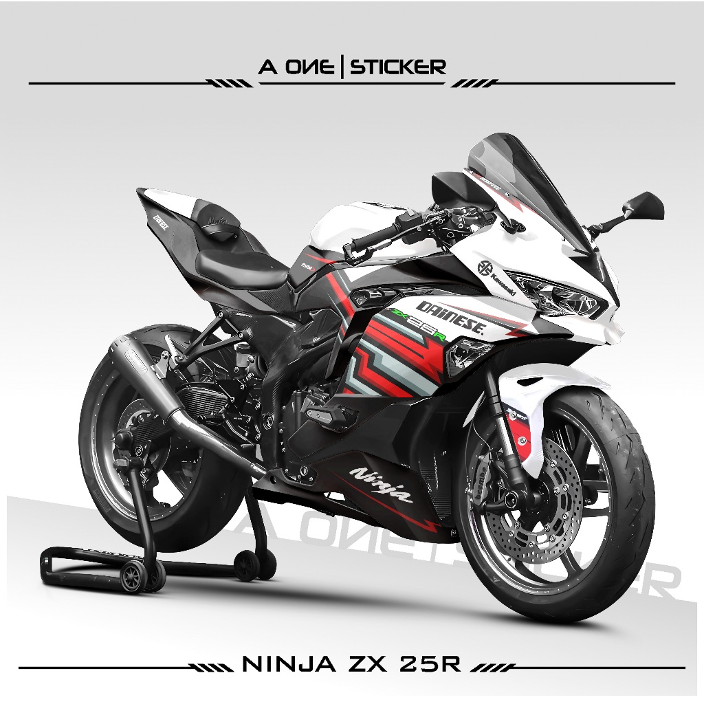 Semifull NINJA ZX25R STRIPING MOTIF 21 / NINJA / ZX25R / STICKERS ...