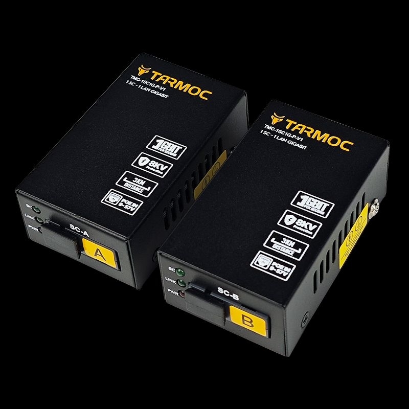 Tarmoc TMC-1SC1E-P | 1 FO 1 LAN 10/100 POE IN 5-24V HTB 3100 A+B ...