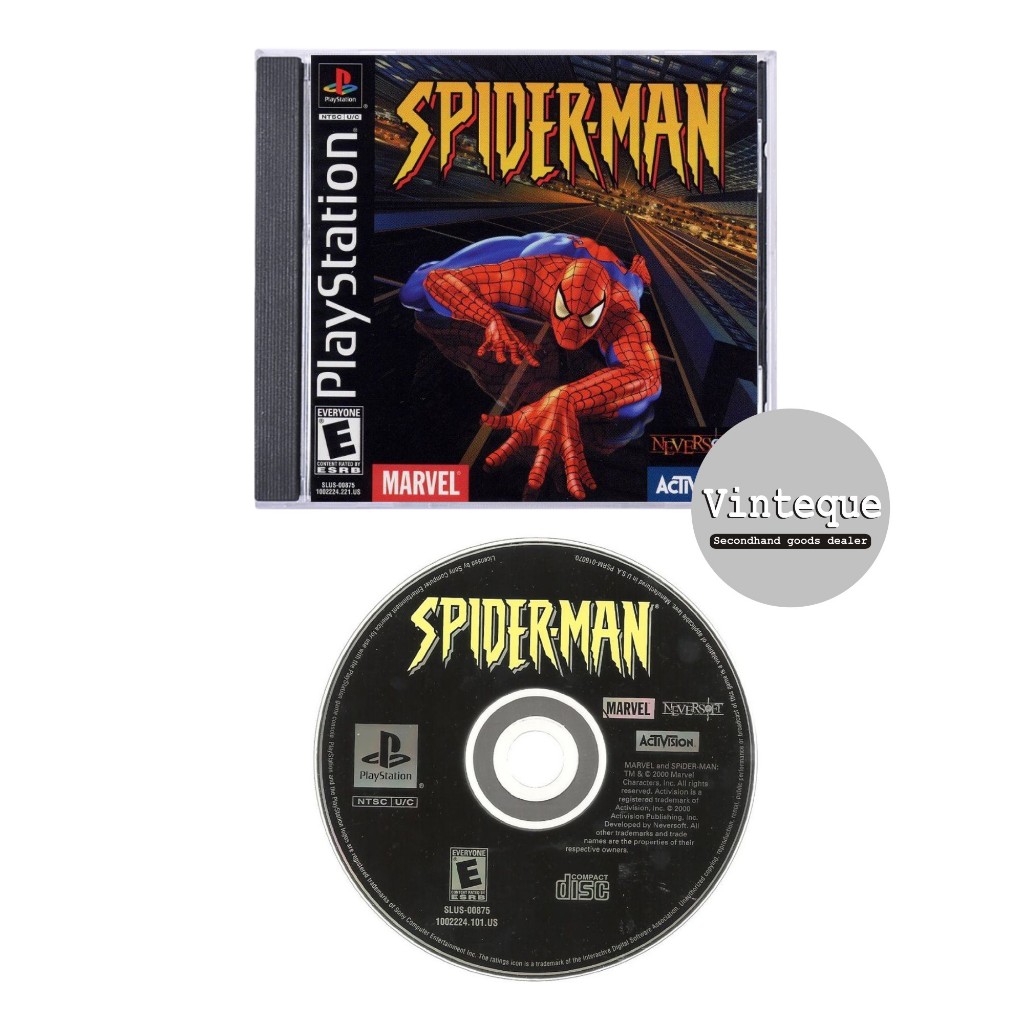Original PS1 Playstation 1 CD Cassette Spider Man Factory | Shopee Malaysia