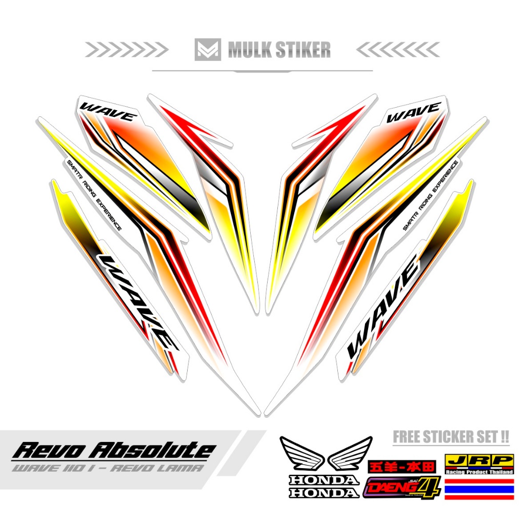 Striping ABSOLUTE REVO 110 CW MOTIF 90/STICKER ABSOLUTE REVO 110 ...