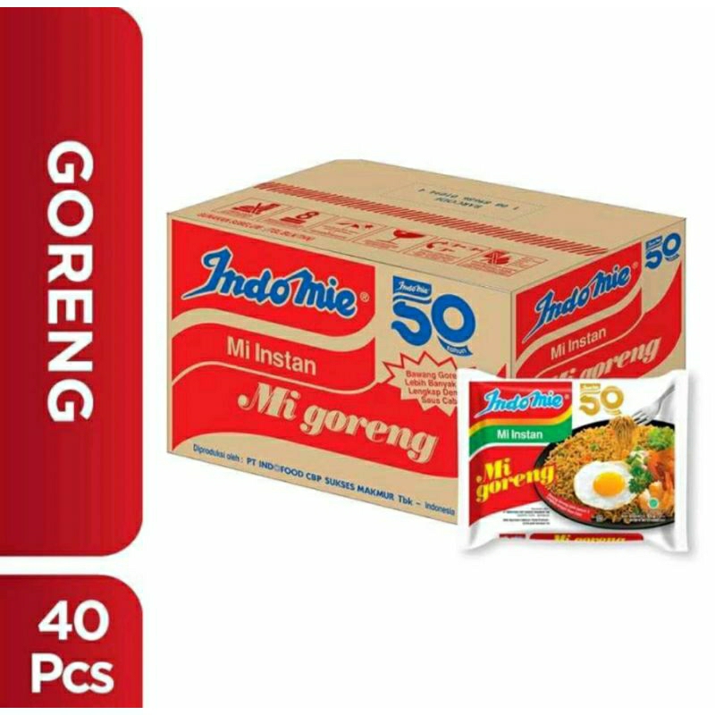 Indomie Fried 1 Carton Contains 40 Pcs | Shopee Malaysia