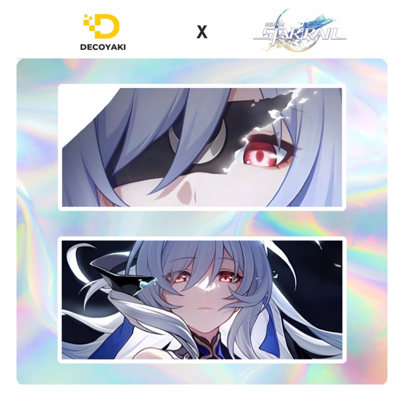 Jingliu Honkai Star Rail Hologram Slap Sticker, Jingliu Honkai Star ...