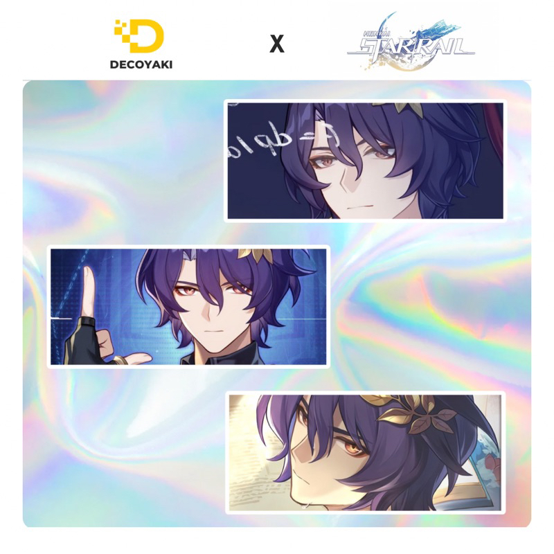 Dr Ratio Honkai Star Rail Hologram Slap Sticker, Dr Ratio Honkai Star ...