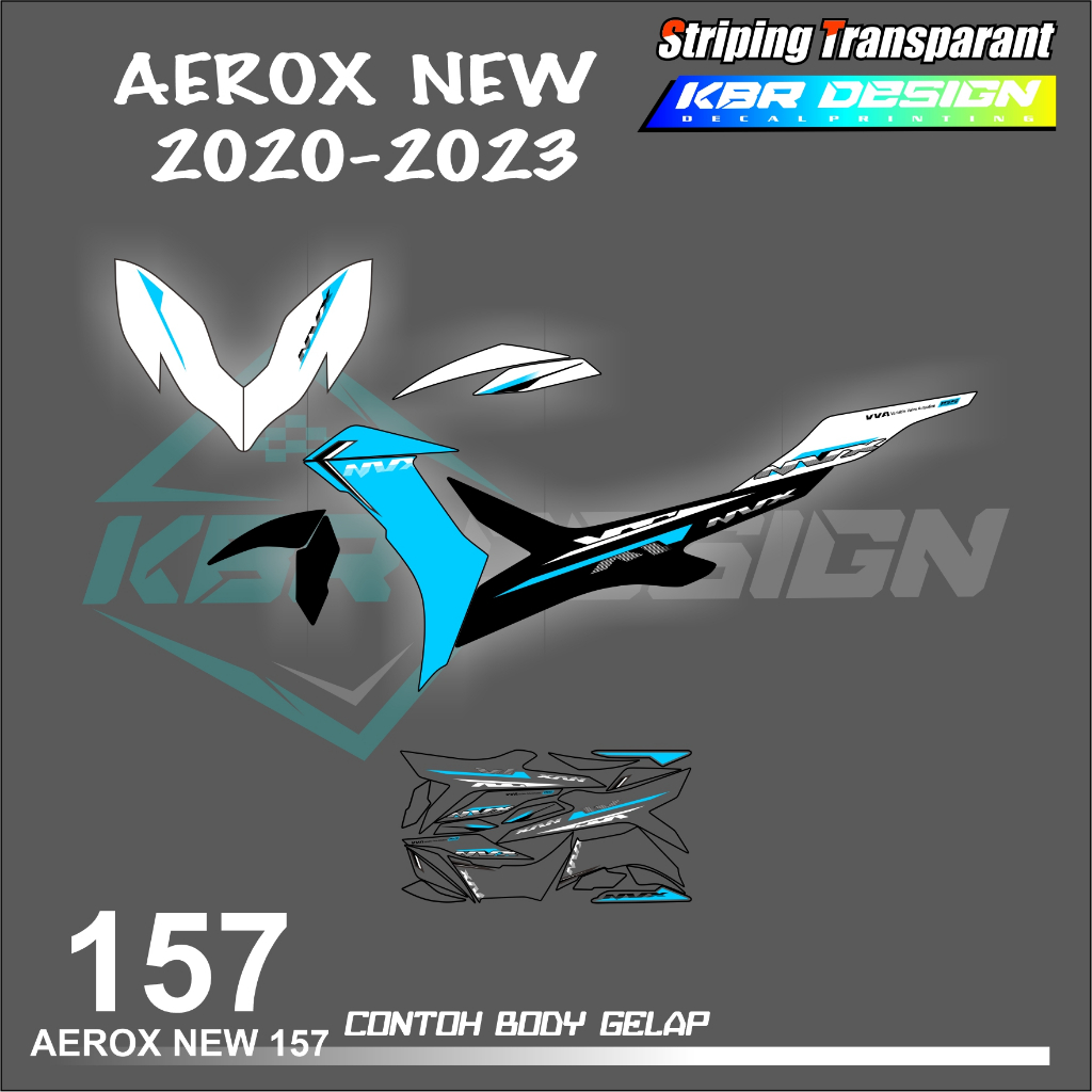 Aerox 155 NEW 2022 YAMAHA AEROX Motorcycle STRIPING Sticker NEW ...