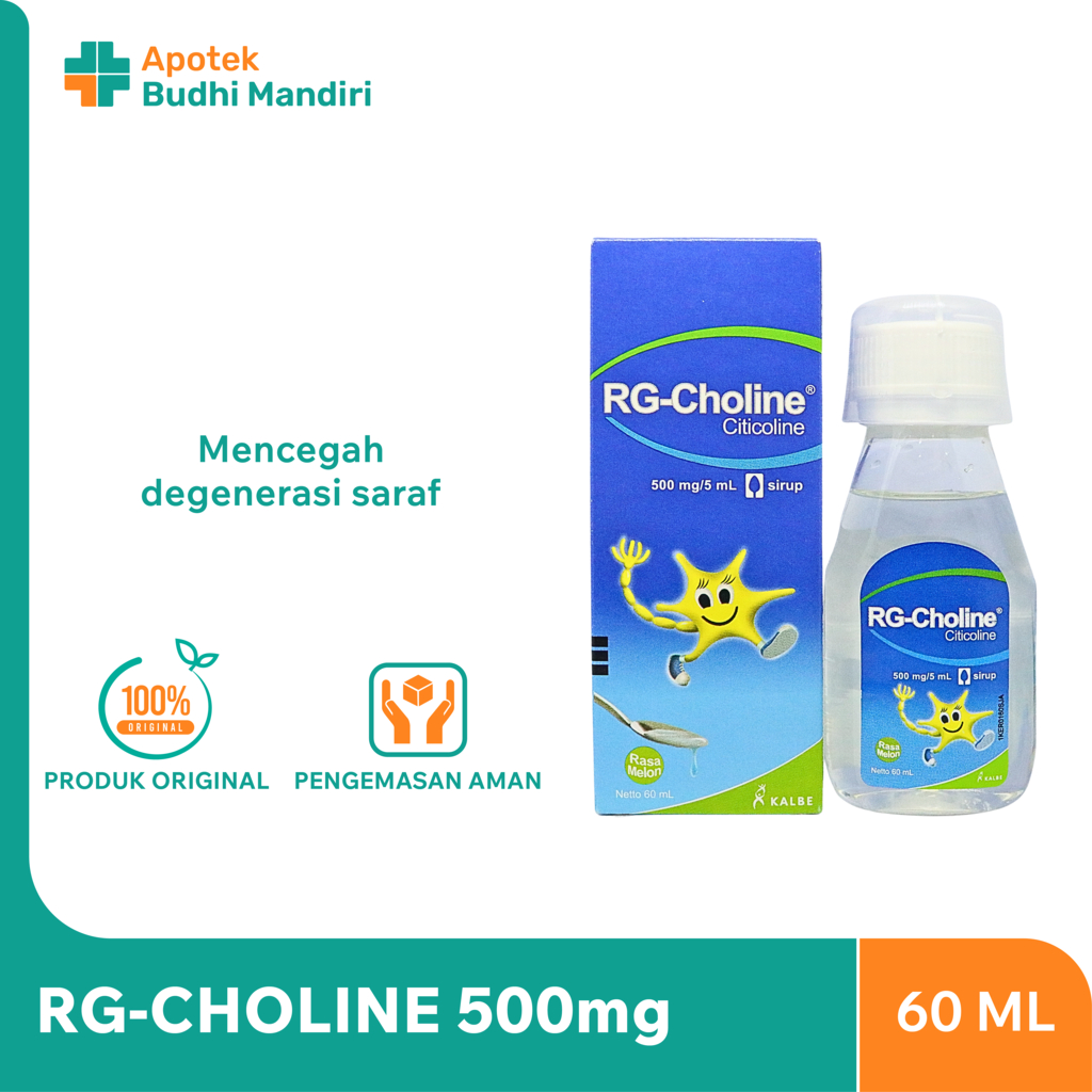 Rg-choline 500mg/5ml Syrup 60ml - Prevents Nerve Degeneration | Shopee ...