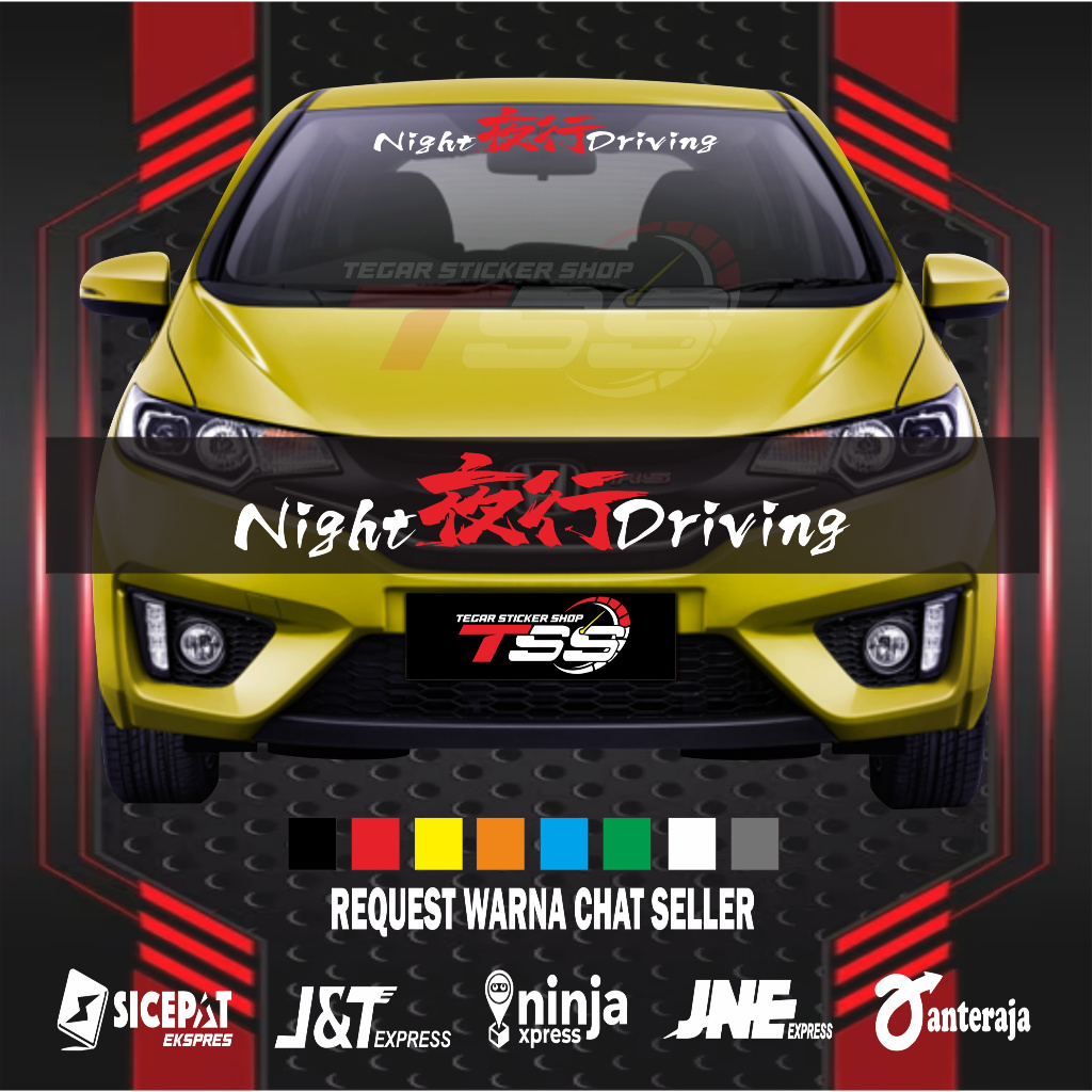 Car window sticker, night driving glass sticker, front car window ...