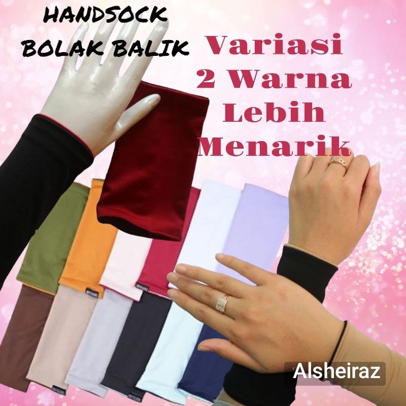 Reversible handsock 2 colors - muslimah handshock handsock thumb ...