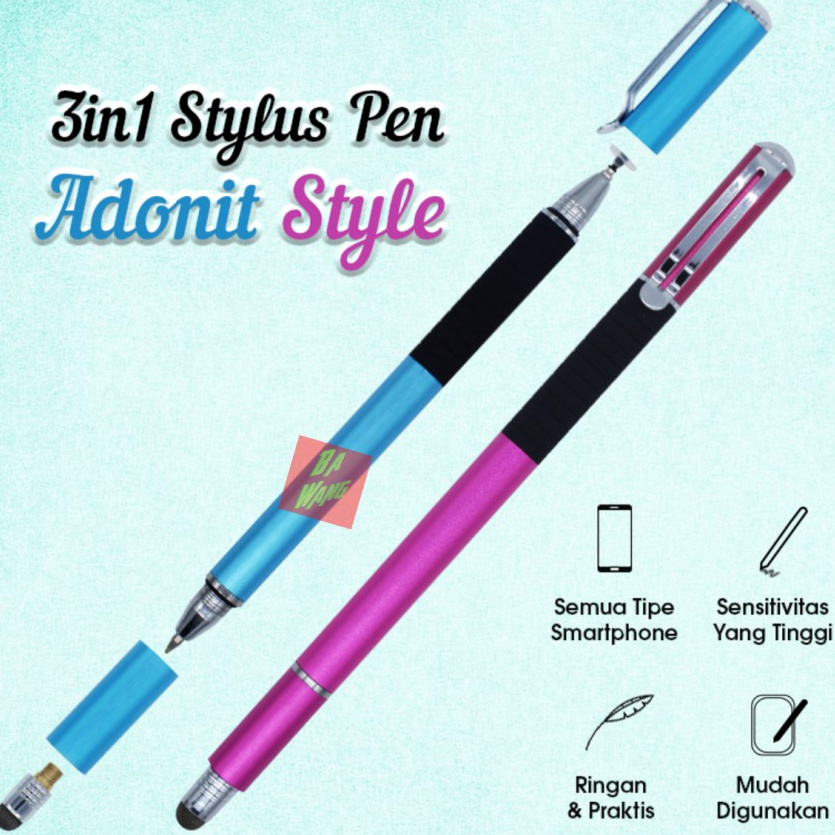 3in1 Stylus Pen adonit style Pen Drawing Pen | Shopee Malaysia
