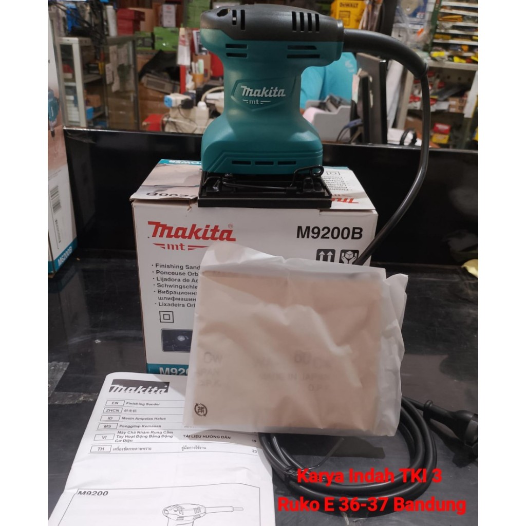 KAYU MESIN Makita M9200B Sanding Machine Makita Scrubbing Sandpaper Box ...