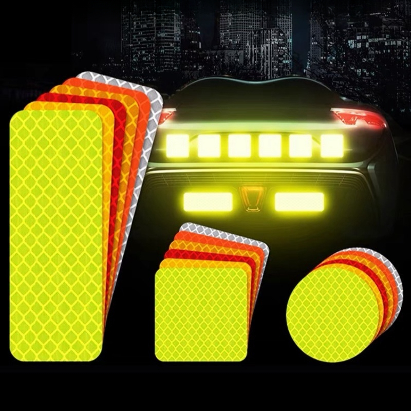 HIJAU PUTIH MERAH MATA CAHAYA Light Reflecting Test Reflector Sticker ...