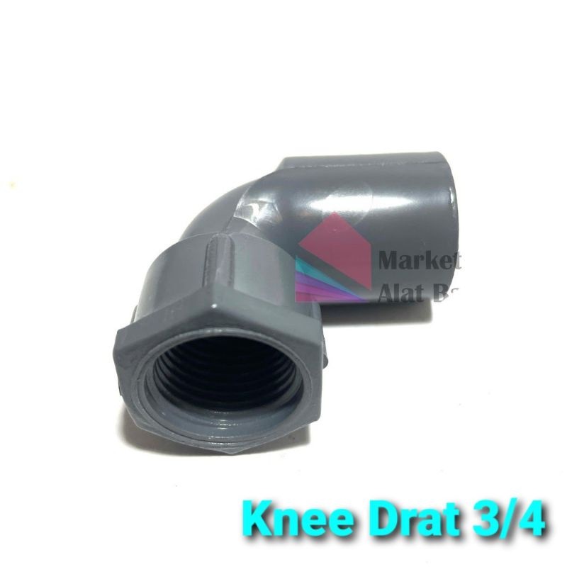 Knee Keni L Elbow Drat In 3/4 Inch PVC Pipe Fittings | Shopee Malaysia