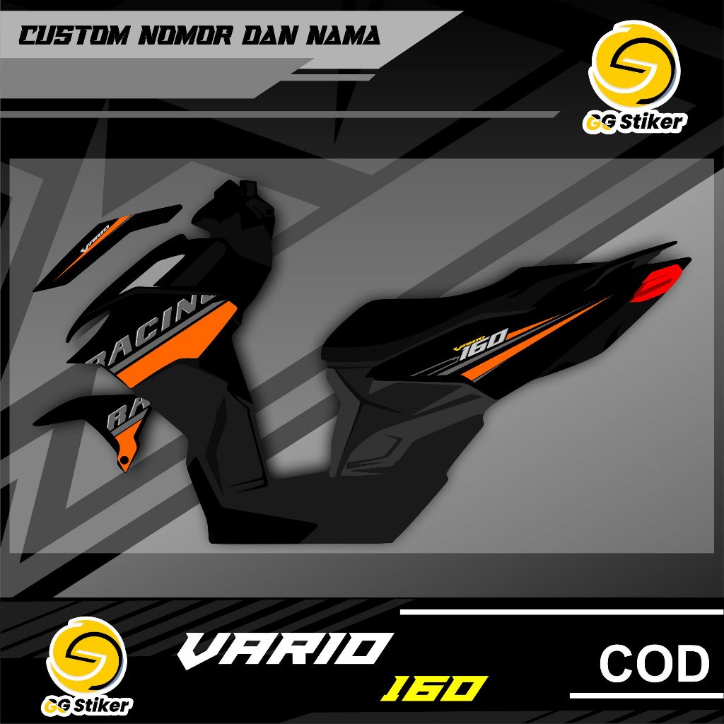 Simple STRIPPING HONDA VARIO 160 RACING BASE 1 Has Been Cut, Just Paste ...