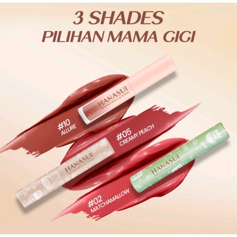 Hanasui BOBA SERIES MATTEDORABLE LIPCREAM/LIP CREAM/LIP TINT/Dry Lips ...