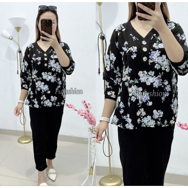Tamara SET - PREMIUM Button Front RAYON Suit | Shopee Malaysia