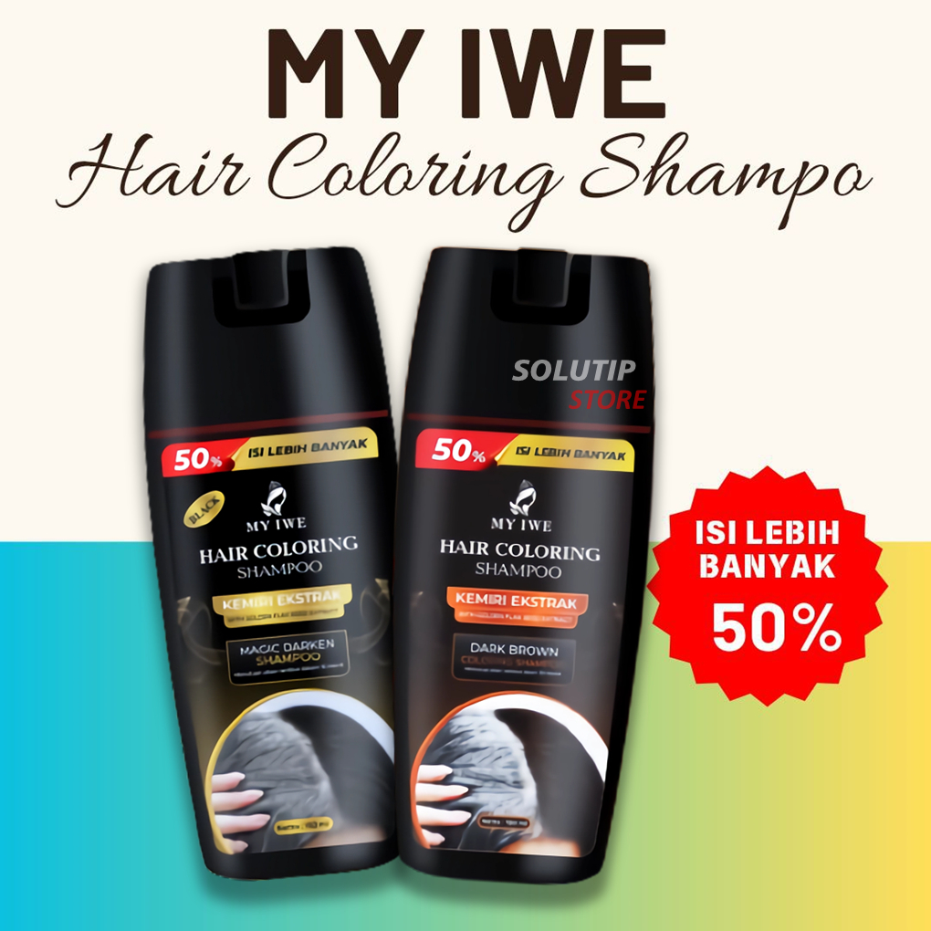 SAMPO My Iwe Hair Coloring Black Shampoo Original - Myiwe Shampoo for ...