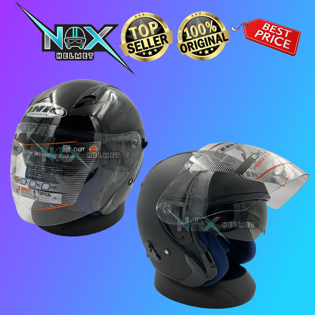 Helmet INK METRO 2 Solid/Plain ORIGINAL Halfface 2kg) | Shopee Malaysia