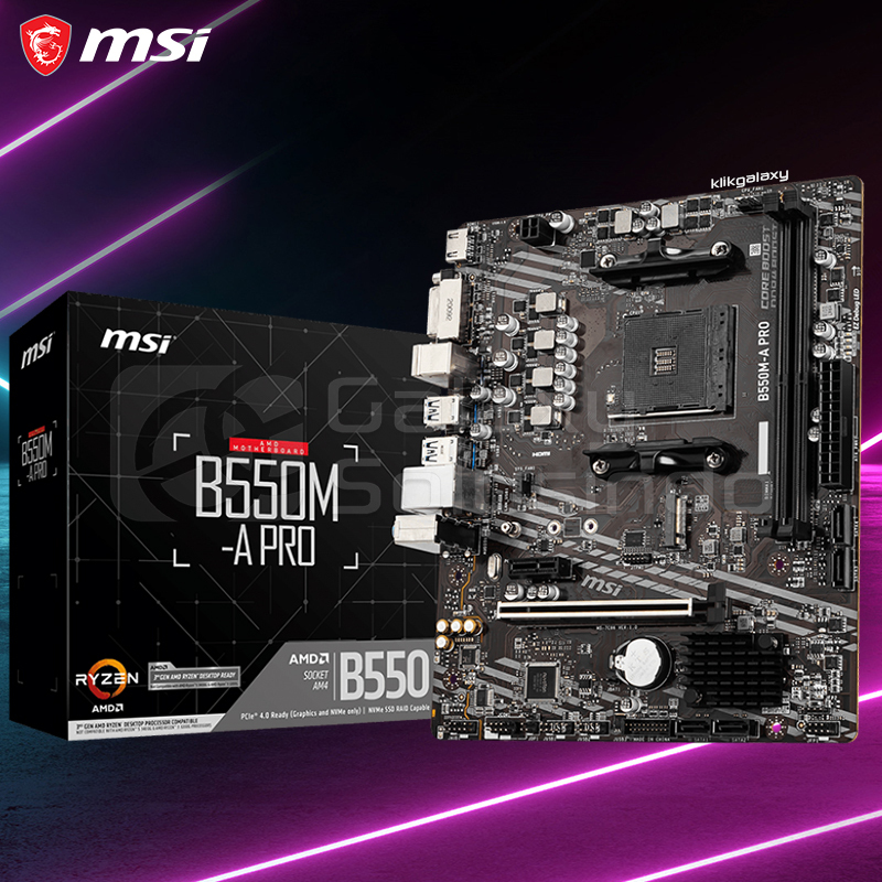 Msi B550M A PRO AMD AM4 B550 DDR4 Motherboard | Shopee Malaysia