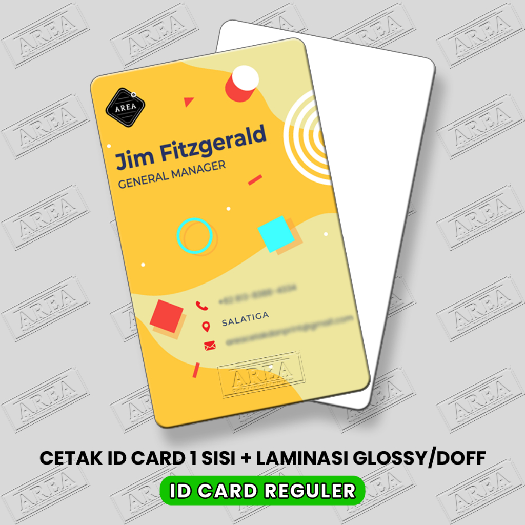 Print 1-sided Custom Unit ID Card+Anti-Scratch/Card Lamination | Shopee ...