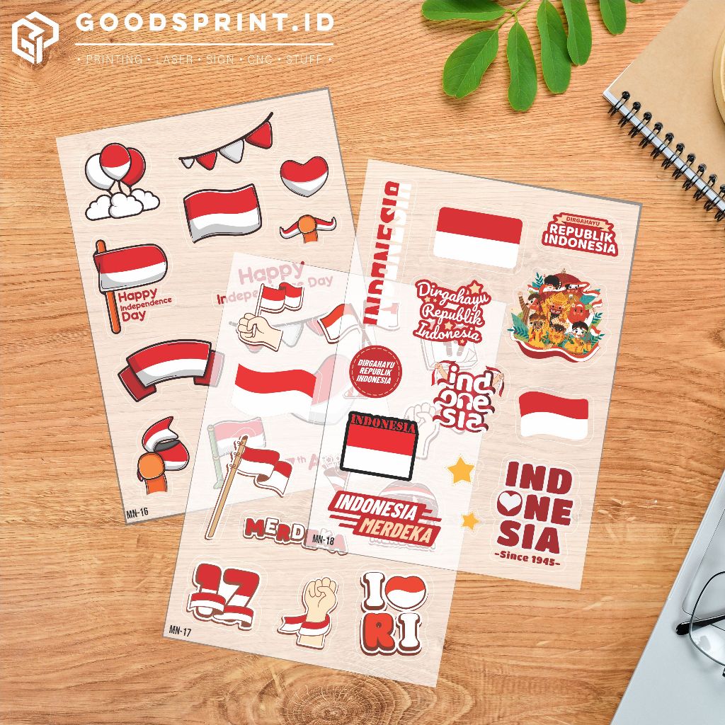 Sticker Pack Flag Indonesia Sticker Helmet Sticker Sheet Flag Sticker ...