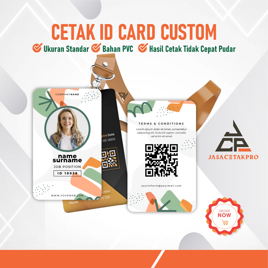 Id CARD CUSTOM Print ID CARD ID CARD PVC Material ID CARD NAMETAG ID ...