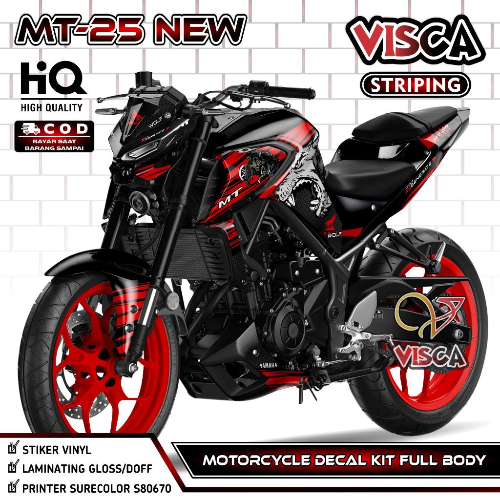 MT 25 New Full Body Decal / New Full Body MT25 Motorcycle Sticker / New ...