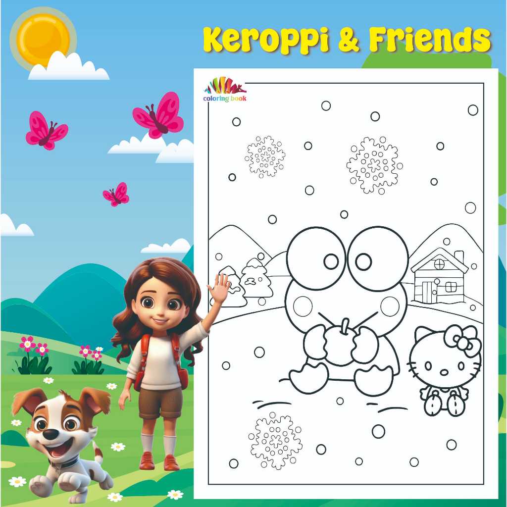 Coloring PAPER / COLORING / DRAWING PAPER / KEROPPI & FRIENDS ...