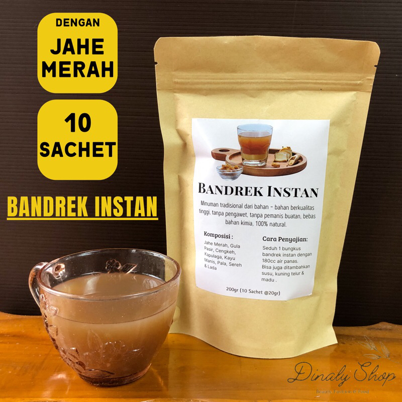 MERAH Instant Bandrek 10 Sachets Bandrek Powder Bandrek Red Ginger ...