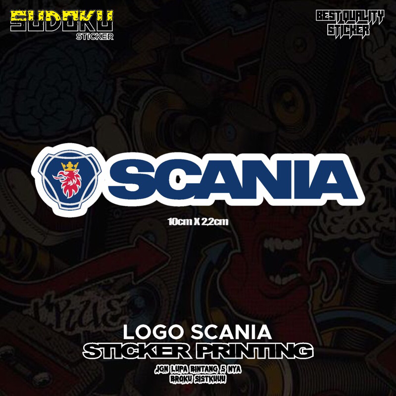 SCANIA CAR LOGO PRINTING STICKER STICKER | Shopee Malaysia