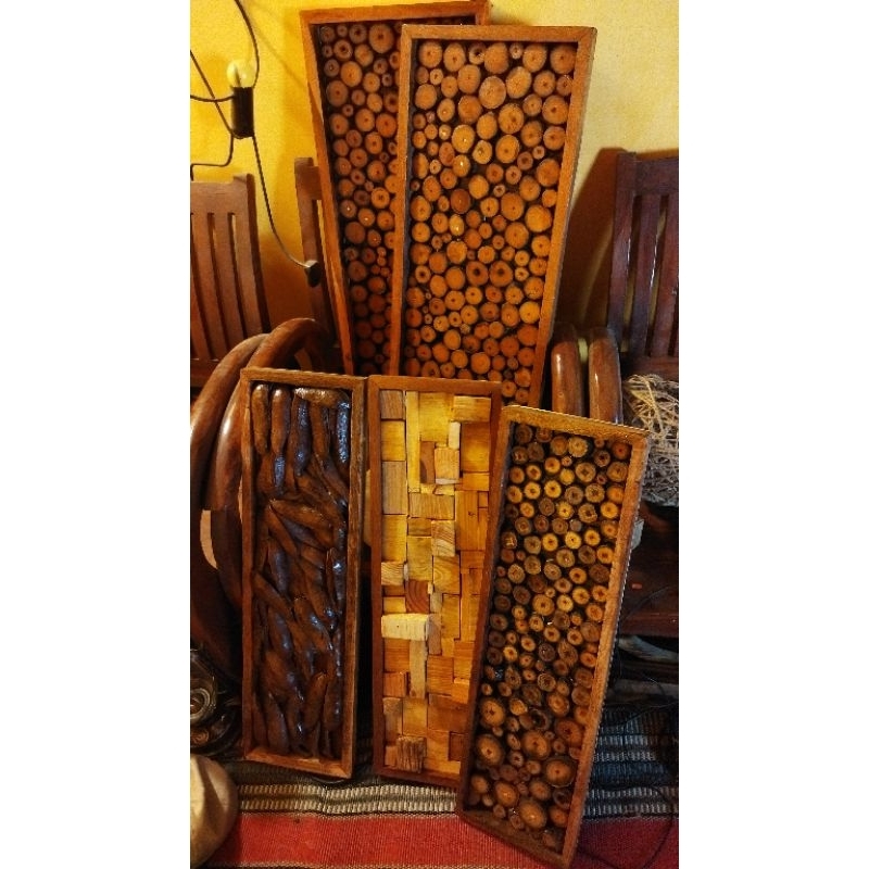 KAYU HIASAN DINDING Vintage wood wall decoration original paste unique ...