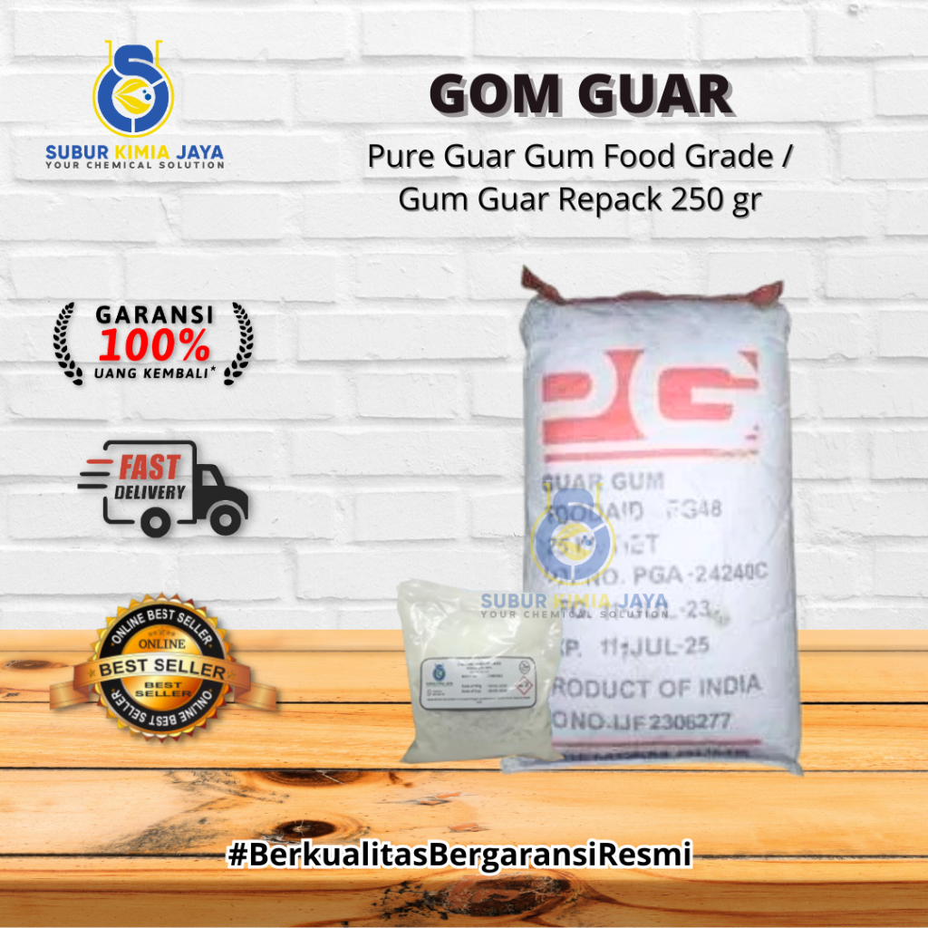 Guar gum pure food grade Ex India 250 gr | Shopee Malaysia