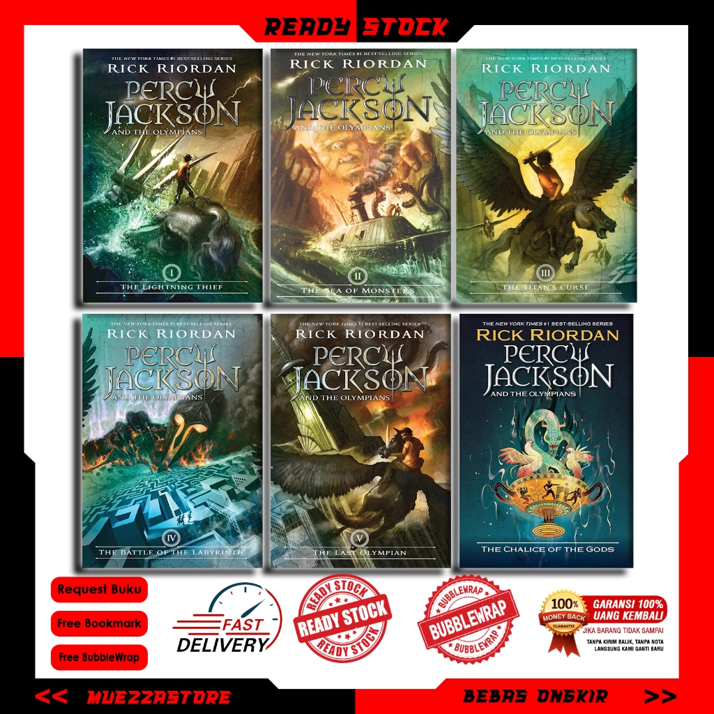 Percy Jackson and the Olympians 6 books series - Rick Riordan (English ...